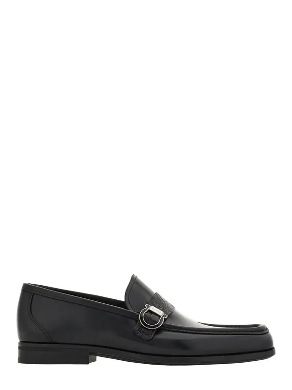 FERRAGAMO Gancini Loafer - Black