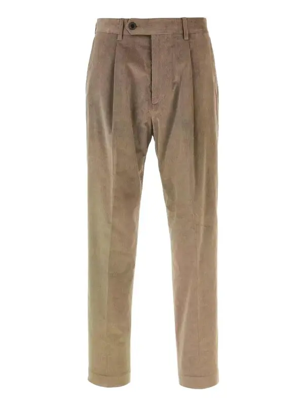 Paul Smith Pleated Corduroy Trousers - Neutrals