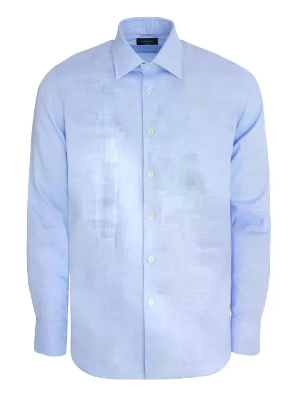 TOMBOLINI Button-down Cotton Shirt - Blue