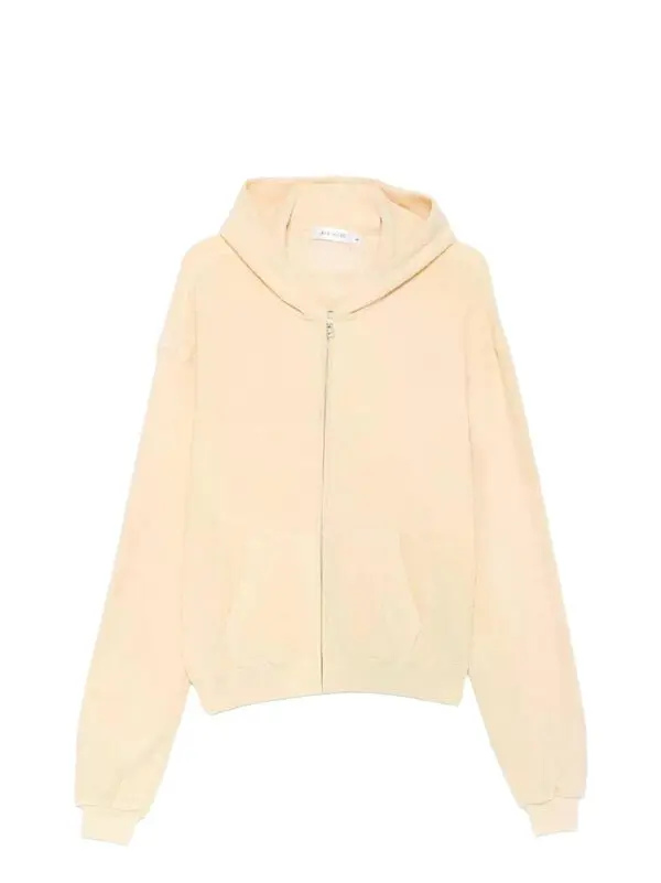 AYA MUSE Slouchy Zip-up Hoodie - Yellow