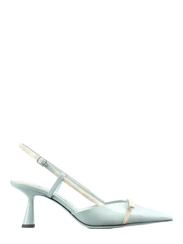 JIMMY CHOO Slingback Leather Pumps - Blue