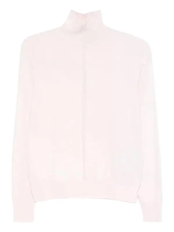BOSS Turtleneck Sweater With Front Detail - Pink