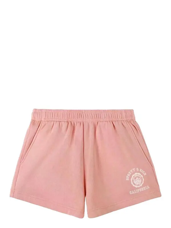 SPORTY & RICH Logo-detail Shorts - Pink