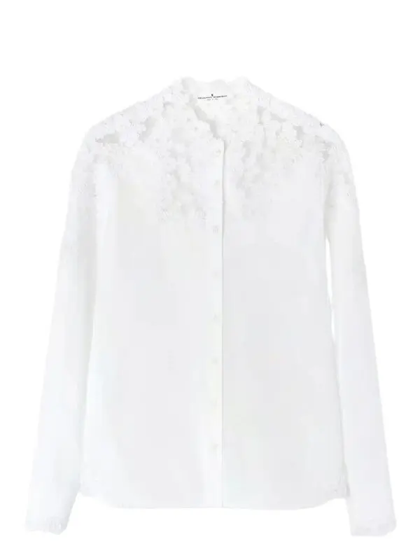 Ermanno Scervino Rebrodé-lace Poplin Shirt - White