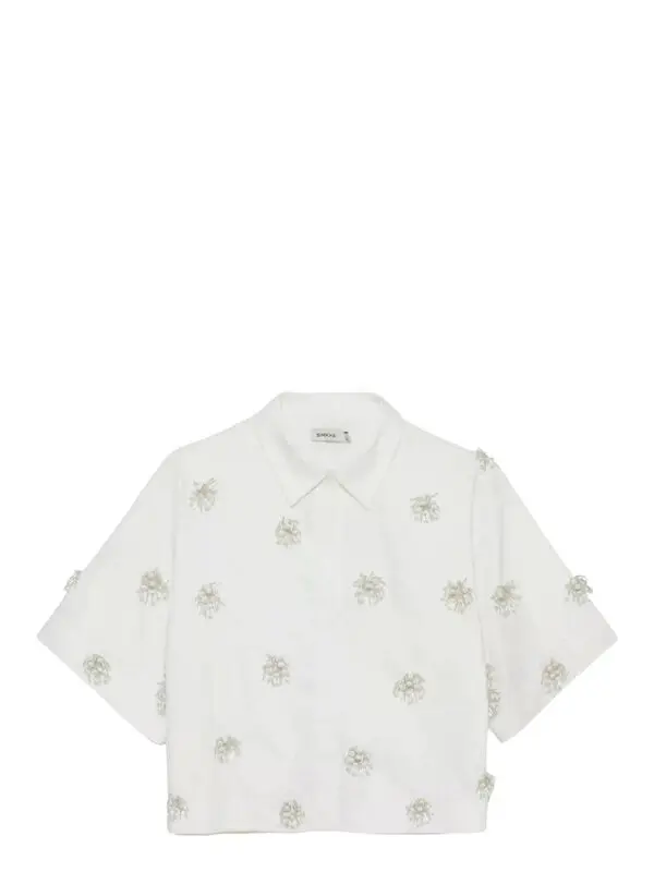 Simkhai Embellished Shirt - White