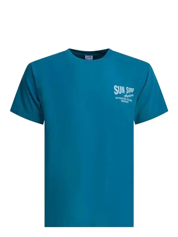 SUN SURF Surfer-graphic T-shirt - Blue
