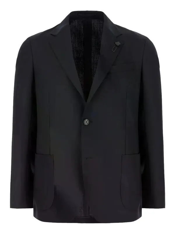 LARDINI Single-breasted Blazer - Blue