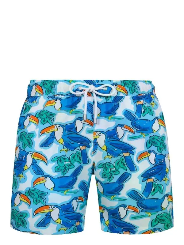 BLUEMINT Toucan-print Swim Shorts - Blue