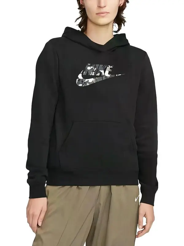 Nike Camouflage-logo Hoodie - Black