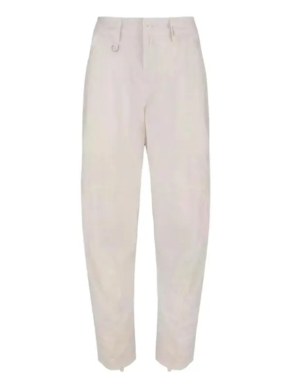 High Panelled Trousers - White