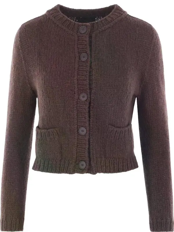 WOMMELSDORFF BERLIN Patch-pocket Button Cardigan - Brown