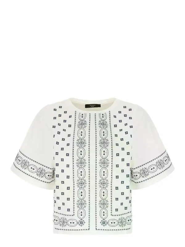 Max Mara Elodia Embroidered Blouse - White