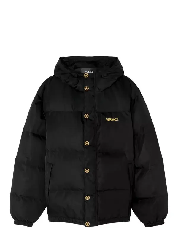Versace Embroidered-logo Jacket - Black
