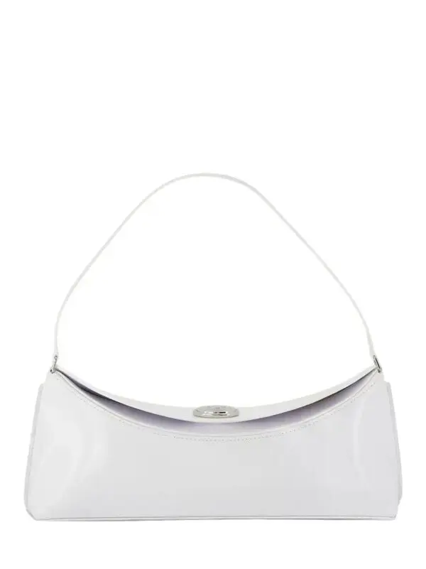 Jacquemus Le Calisso Patent Leather Shoulder Bag - White