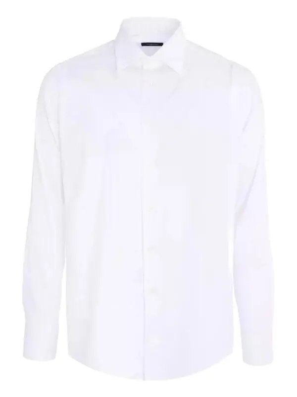 TOMBOLINI Long-sleeve Button-down Shirt - White