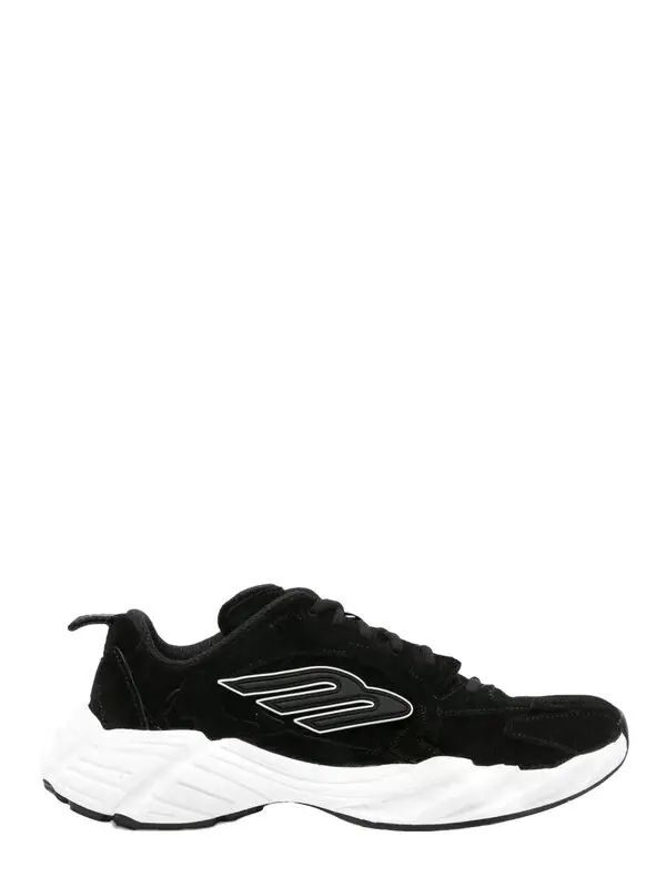 Balenciaga Monday Suede Sneakers - Black