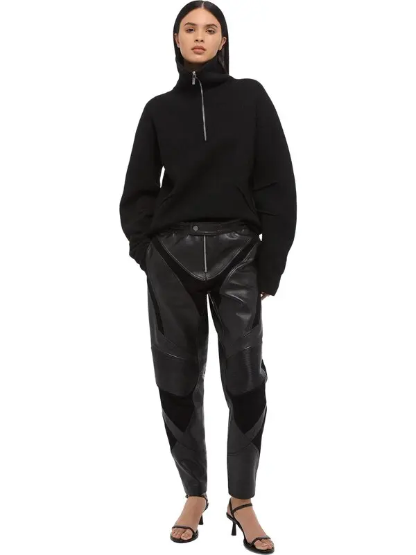 Helmut Lang Leather Bmx Pants - Black