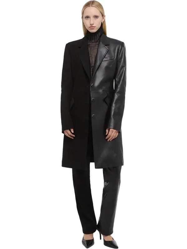 Helmut Lang Bisected Apex Leather Jacket - Black
