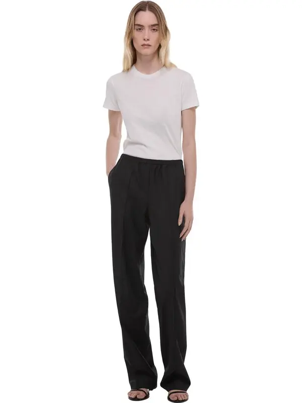 Helmut Lang Relaxed Fit Wool Cargo Trousers - Black