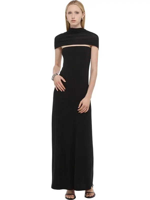 Helmut Lang Sash Maxi Dress - Black
