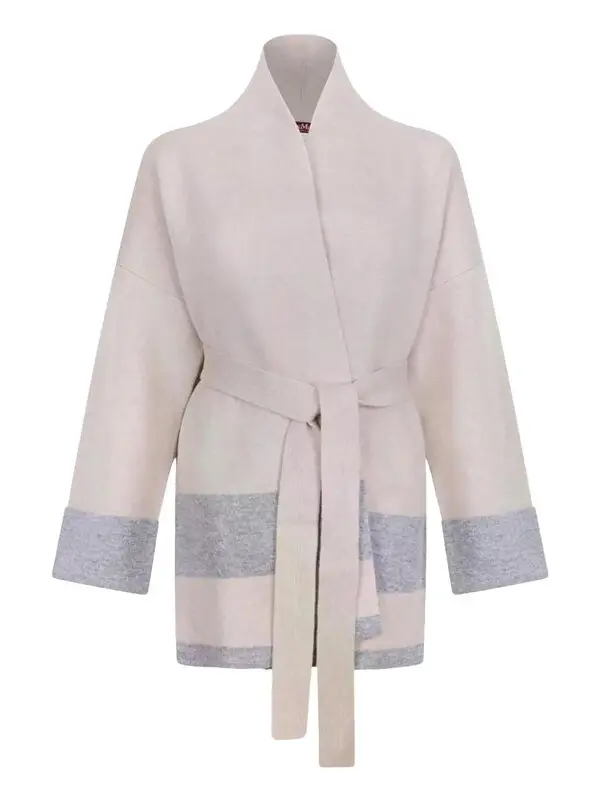 Max Mara Belted Long Sleeve Cardigan - Pink