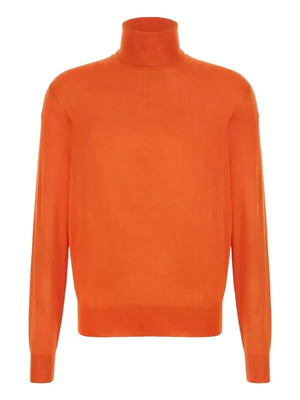 Saint Laurent Turtleneck Sweater - Orange