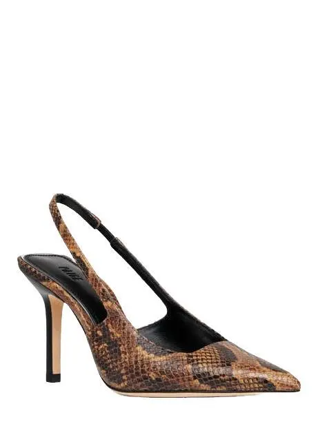 Paige Sienna Slingback Pumps - Chocolate Snake