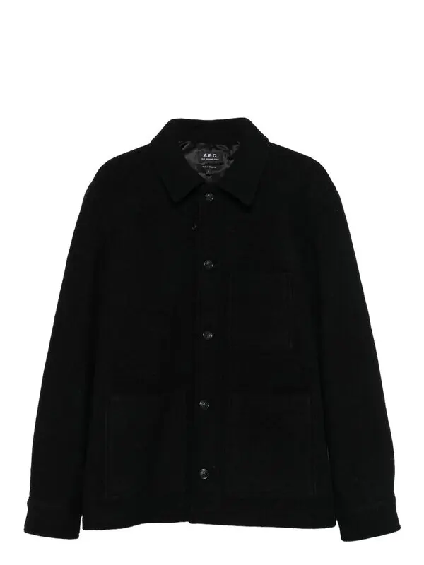 A.p.c. Emile Logo Jacket - Black