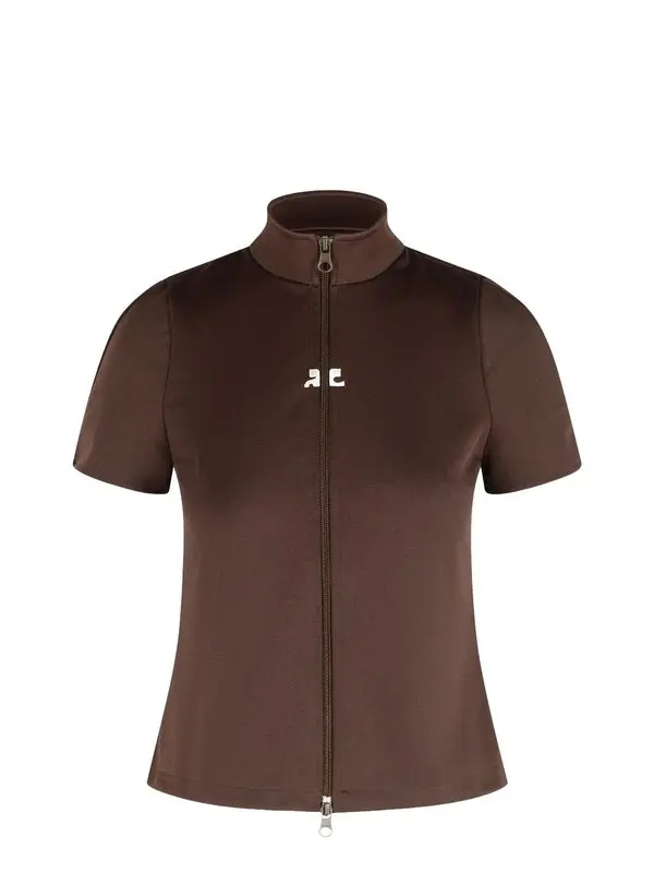 COURREGES Polyester T-shirt - Brown