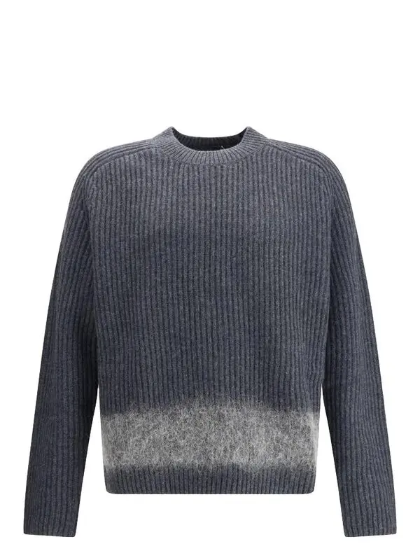 Dsquared2 Ribbed Wool Sweater - Grey