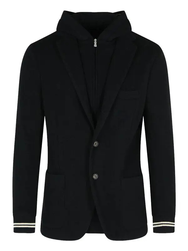 Eleventy Cashmere Blend Blazer - Black