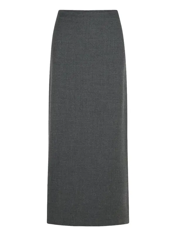 Loulou De Saison Samos Virgin Wool Skirt - Grey