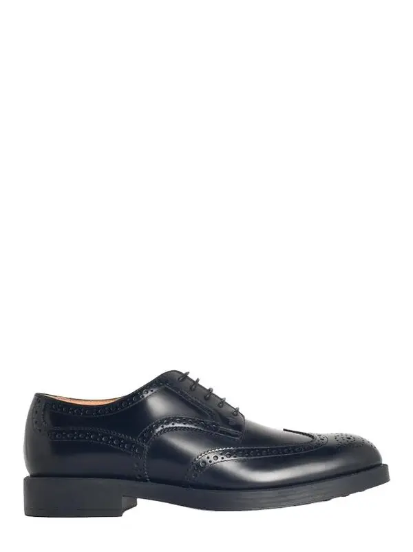 TOD'S Leather Lace-up Brogue - Black