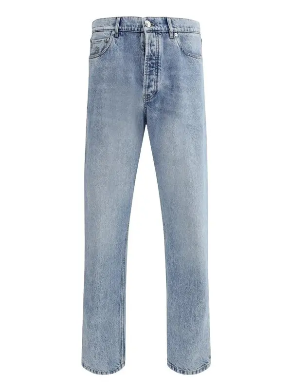 Brunello Cucinelli Cotton Straight Leg Jeans - Blue