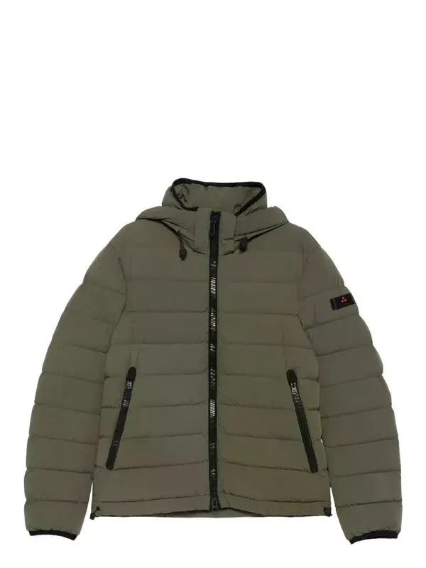 Peuterey Quilted Hooded Jacket - Green