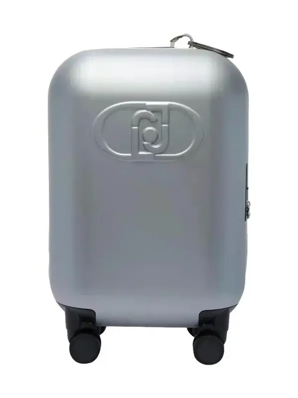 Liu Jo Logo-plaque Four-wheel Trolley Luggage - Silver