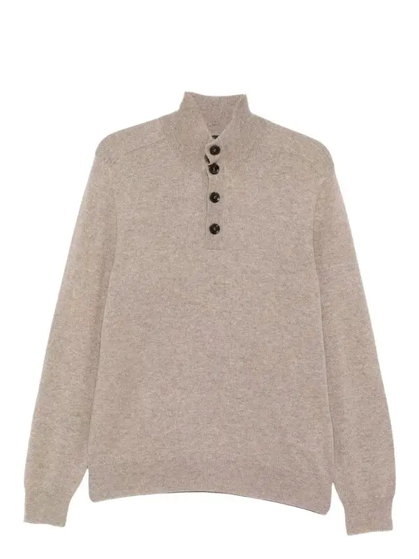 Brioni High-neck Sweater - Neutrals