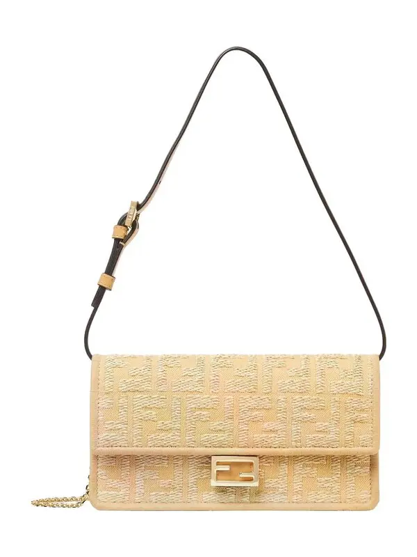 Fendi Ff Motif Clutch Bag - Neutrals