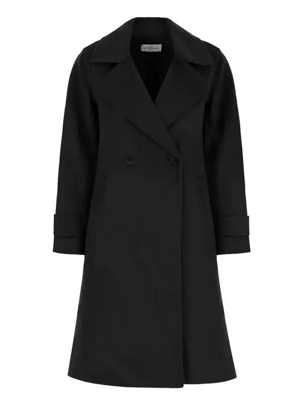 THE DYNAMIS STUDIO Double-breasted Wool Coat - Black