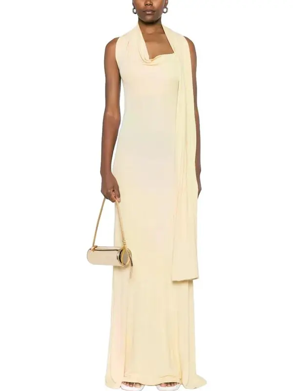 AYA MUSE Wisp Halterneck Maxi Dress - Yellow
