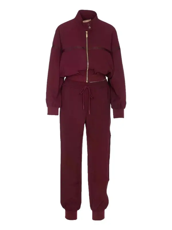 TWINSET Embroidered Logo Track Suit - Red