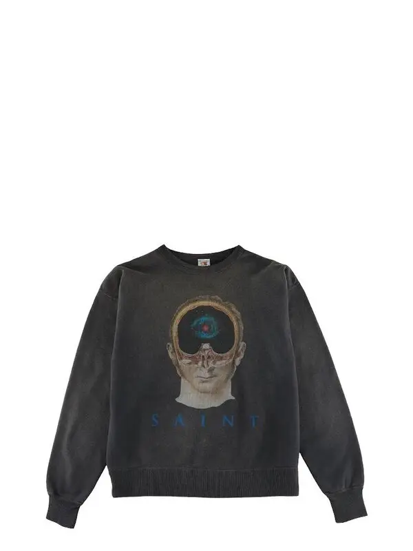 SAINT MXXXXXX Face Sweatshirt - Vintage Black