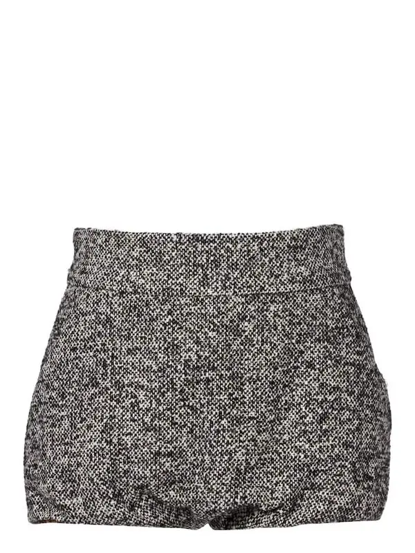 Dolce & Gabbana Wool And Silk-blend High-rise Shorts - Multicoloured