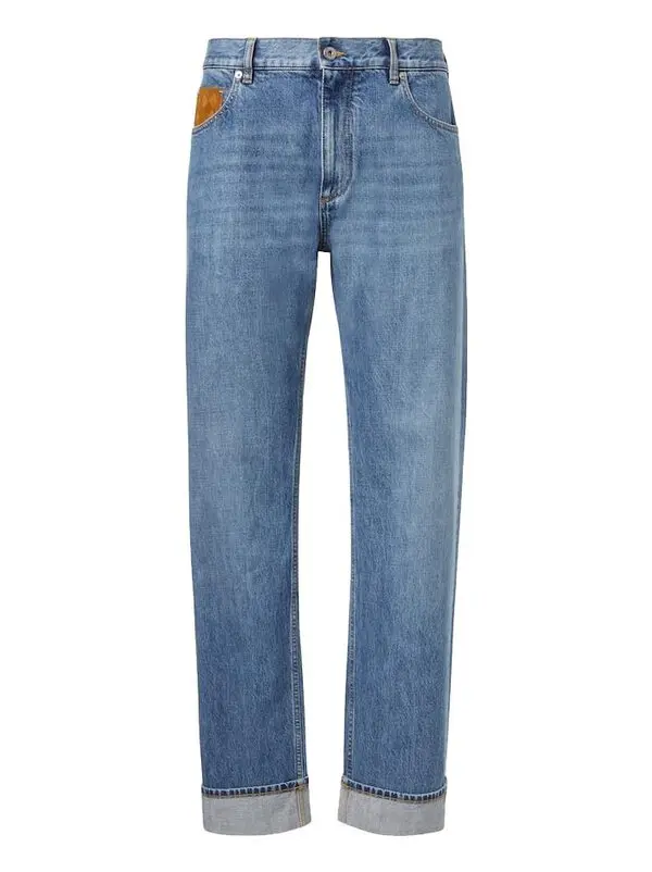 Bottega Veneta Mid-rise Straight Jeans - Blue