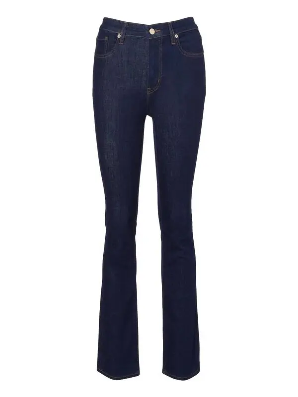 FRAME Pencil High-rise Slim Jeans - Blue