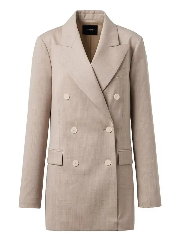 JOSEPH Valery Wool Blazer - Beige