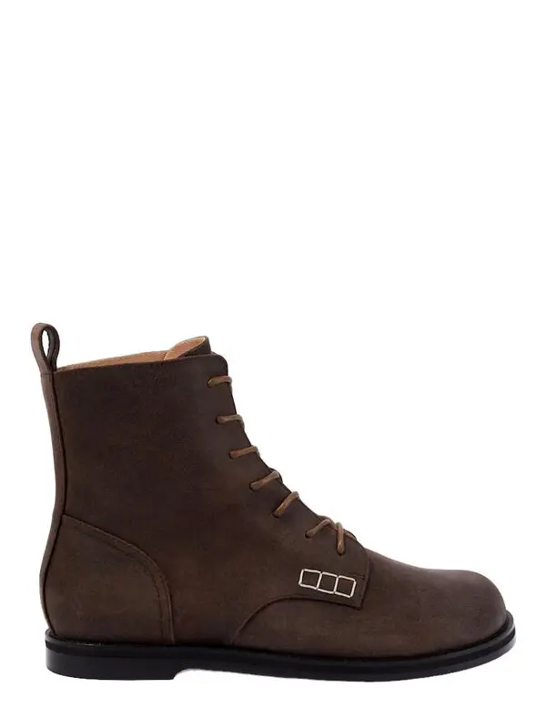 JW Anderson Leather Lace-up Boots - Brown