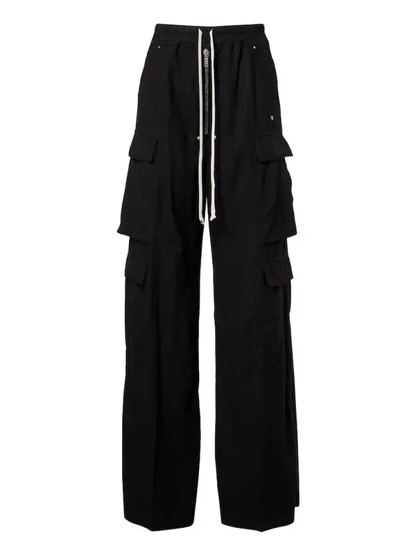 Rick Owens Jumbo Belas High-rise Cargo Pants - Black