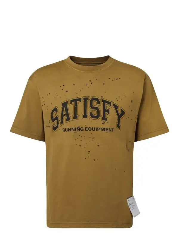 Satisfy Mothtech Printed Cotton Jersey T-shirt - Green
