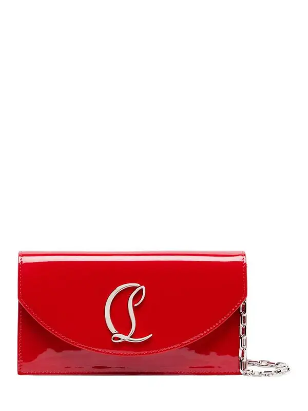 CHRISTIAN LOUBOUTIN Loubi54 Patent Leather Clutch - Red